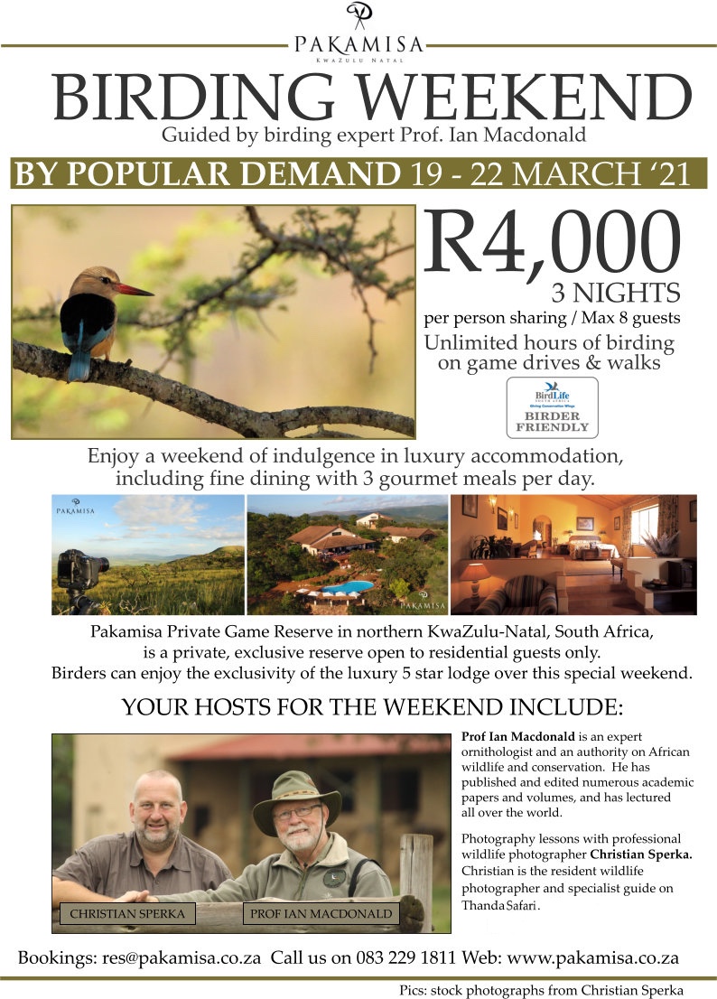 Pakamisa Birding Weekend – Christian Sperka Photography | Custom Luxury ...